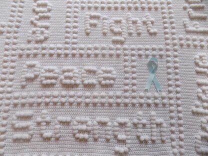 Cancer Support One-piece Lap Blanket Crochet pattern by Peach.Unicorn ...
