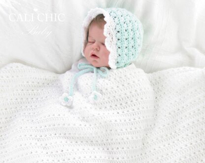 Angel Baby Bonnet #441 Crochet pattern by Cali Chic Baby | LoveCrafts