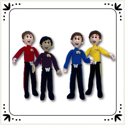 The Wiggles Amigurumi Crochet pattern by Monchou Designs | LoveCrafts