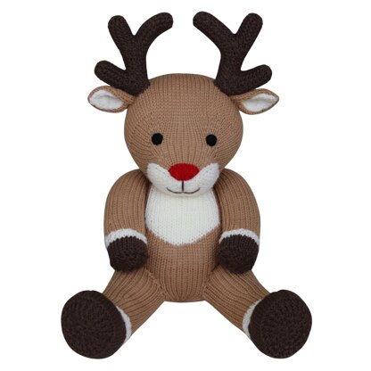 Reindeer (Knit a Teddy) Knitting pattern by Knitables | LoveCrafts