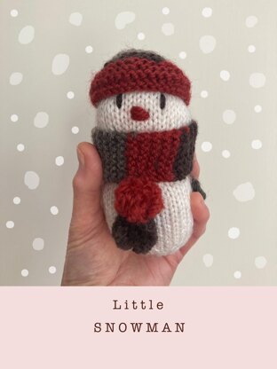 Little Snowman Knitting pattern by Miss Woolley Things | LoveCrafts