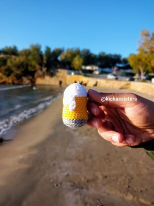 Beer mug keychain Crochet pattern by kickassisters | LoveCrafts