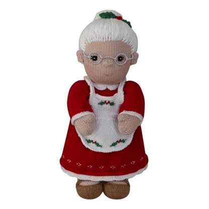 Mrs Claus (Knit a Teddy) Knitting pattern by Knitables | LoveCrafts