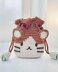 Bunny and Cat drawstring pouch bag Crochet pattern by Danielle L Designs | LoveCrafts