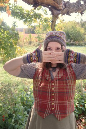 Andrea Ghez hat & muffatees set Knitting pattern by bunnymuff - Mona ...