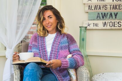 Ladies V Neck Jacket 5060 Knitting pattern by Jenny Watson Designs ...