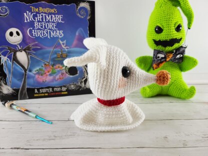 Zero Ghost Dog Crochet pattern by Carolyne Brodie | LoveCrafts