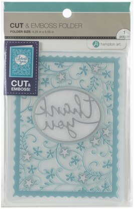 Hampton Art Cut & Emboss Folder - Thank You | LoveCrafts