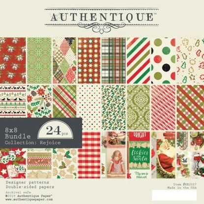 Authentique Paper Authentique Double-Sided Cardstock Pad 8"X8" 24/Pkg ...