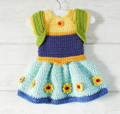 Anna Frozen Fever Dress Set | LoveCrafts