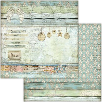 Stamperia Intl Stamperia Double-Sided Cardstock 12"X12" 10/Pkg - Angels ...