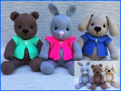 Cuddly Critters Knitting pattern by Rainebo | LoveCrafts