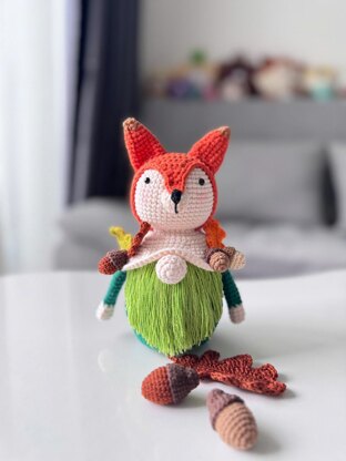Foxy Forest Gnome | LoveCrafts