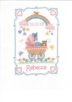 Creative World Of Crafts Over the Rainbow Cross Stitch Sampler Kit - 28 ...