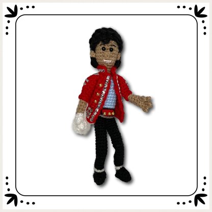 Michael Jackson Amigurumi Crochet pattern by Monchou Designs | LoveCrafts