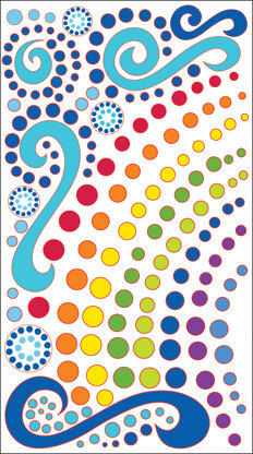 Sticko Dimensional Stickers - Rainbow Dots | LoveCrafts