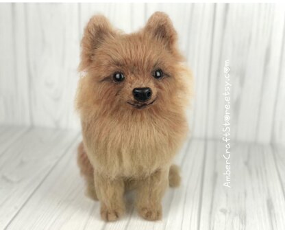 Pomeranian Dog Crochet Crochet pattern by Ambercraftstore | LoveCrafts