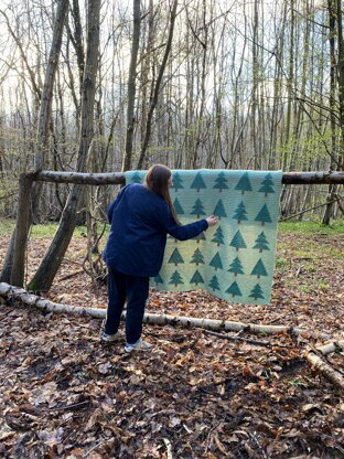 Forest Blanket Crochet pattern by Ella Burch | LoveCrafts