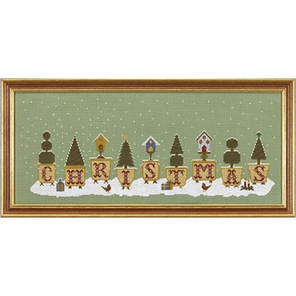 Historical Sampler Company Christmas Pots Cross Stitch Kit - 16ct Aida ...