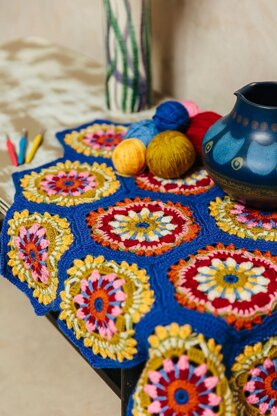 The Blue House Blanket Crochet pattern by Jane Crowfoot | LoveCrafts