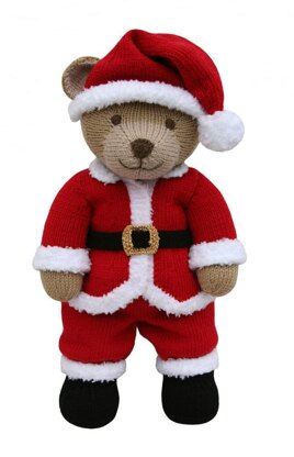 Santa Suit Outfit (Knit a Teddy) Knitting pattern by Knitables | LoveCrafts