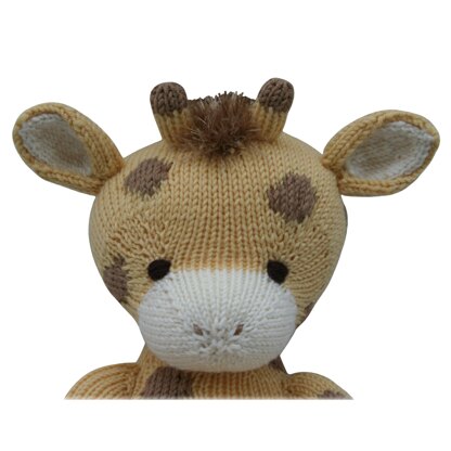 Giraffe (Knit a Teddy) Knitting pattern by Knitables | LoveCrafts