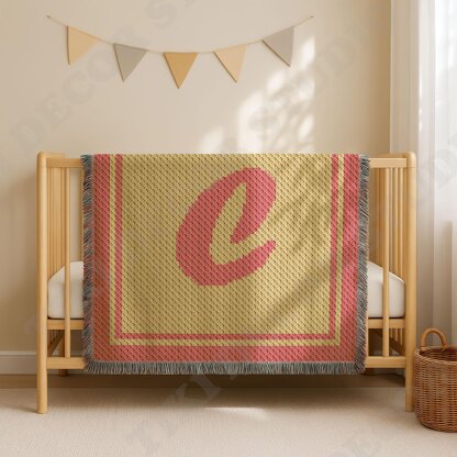 Initial Name Letter C | C2C crochet baby blanket pattern | LoveCrafts