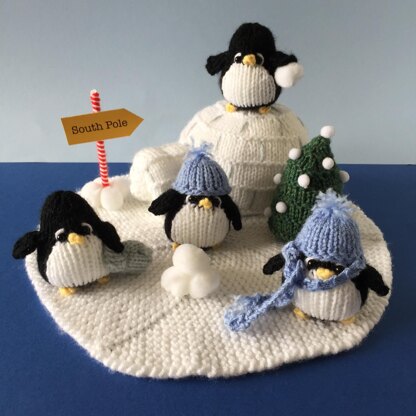 Penguin Party Knitting pattern by Amanda Berry | LoveCrafts