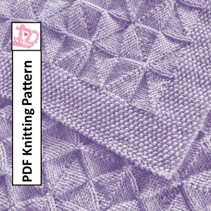 Windmills Reversible Baby Blanket Knitting pattern by LadyshipDesigns ...