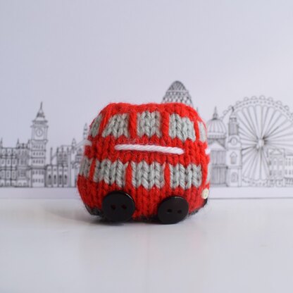London Double Decker Bus Knitting pattern by Amanda Berry | LoveCrafts