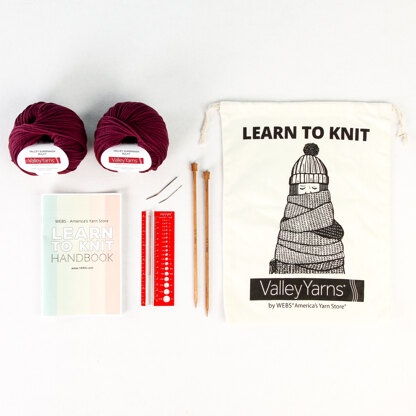 WEBS Learn to Knit Kit at WEBS | Yarn.com