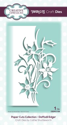 Creative Expressions Paper Cuts Edger Craft Dies - Daffodil | LoveCrafts