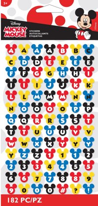 EK Success EK Disney Alphabet Stickers 182/Pkg - Mickey Ears | LoveCrafts