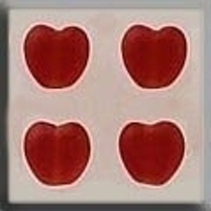 Mill Hill Bead MH12082 - Small Channeled Heart Matte Ru | LoveCrafts