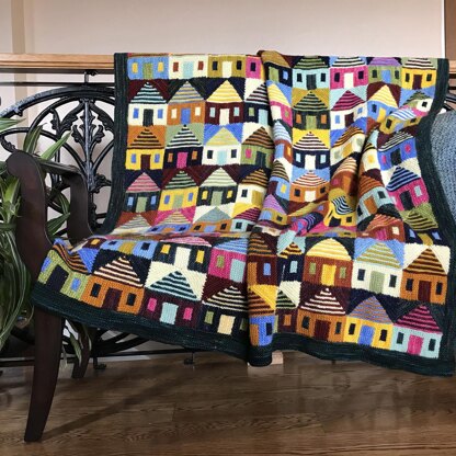 Safe at Home blanket Knitting pattern by Knitwit Designs | LoveCrafts