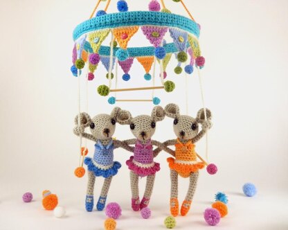 Trixie, Trudy and Tricia - The Trapeze Triplets Crochet pattern by Moji ...