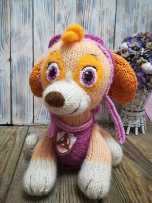 Knitted Skye from ‘’Paw Patrol’’ Knitting pattern by MamaKlaraToys ...