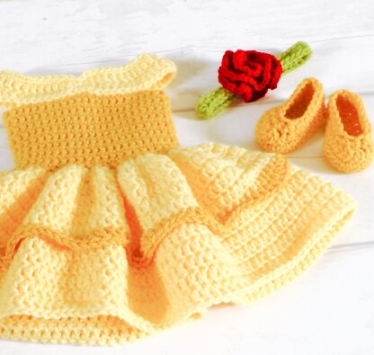 Princess Belle Dress Set | LoveCrafts