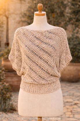 Crochet Pattern Summer Sweater HELIX #1 | Sideways Crochet Pullover ...
