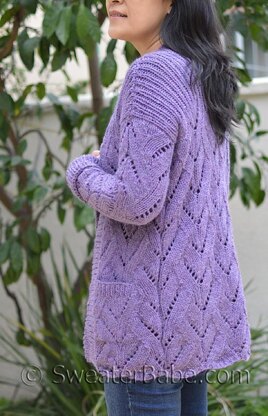 #249 Lavender Knitting pattern by SweaterBabe.com | LoveCrafts