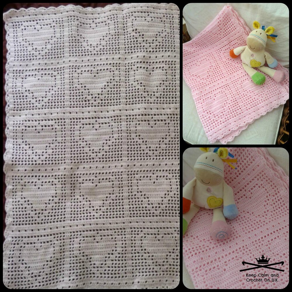 Filet Heart Crochet Pattern