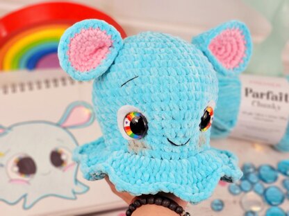 Blue the dumbo octopus Crochet pattern by Carolyne Brodie | LoveCrafts