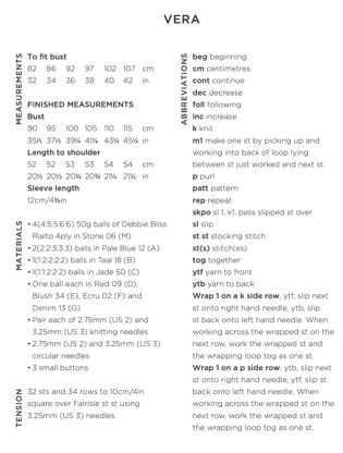 Debbie Bliss Vera Top PDF at WEBS | Yarn.com