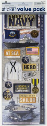 Paper House Cardstock Sticker 2/Pkg - Us Navy | LoveCrafts