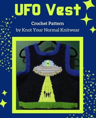 UFO Vest Crochet pattern by Knotyournormalknitwear | LoveCrafts