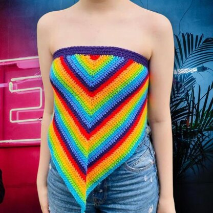 Handkerchief Crochet Top Crochet pattern by Joanne Johncey | LoveCrafts