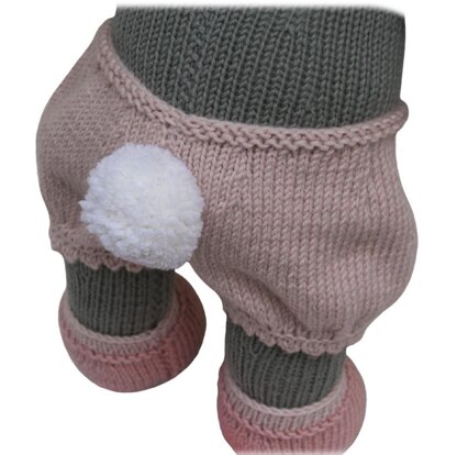 Pink Stripy Dress Outfit (Knit a Teddy) Knitting pattern by Knitables ...