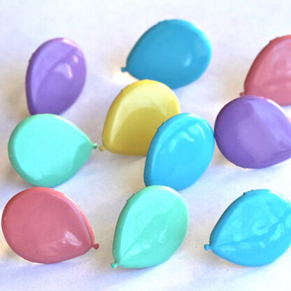 Eyelet Outlet Shape Brads 12/Pkg - Balloons - Pastel | LoveCrafts