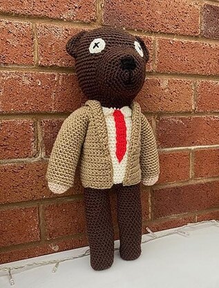Mr Beans Teddy Bear Crochet Pattern Crochet pattern by Teenie Crochets ...
