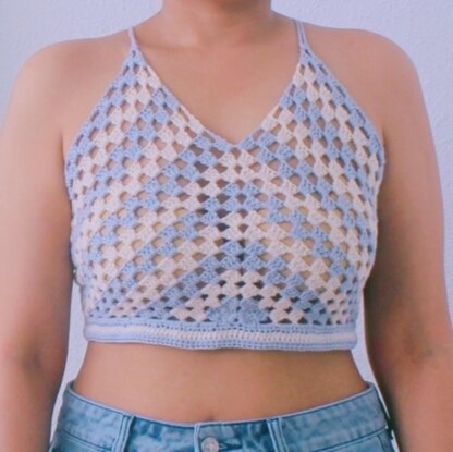 Summer breeze crop top Crochet pattern by Komal Raj | LoveCrafts
